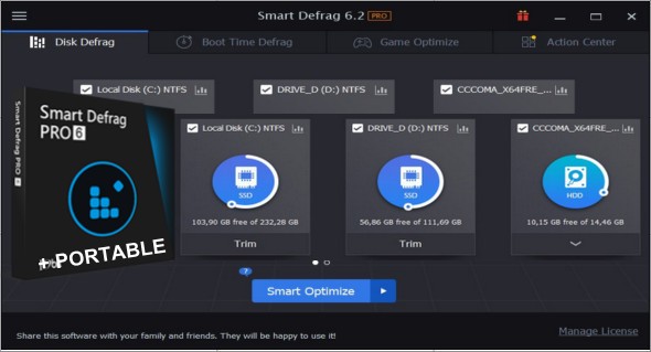 IObit Smart Defrag Pro 8.4.0.259 + Portable - LeSScro